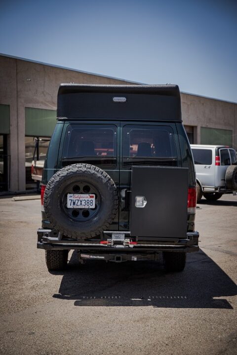 WTD – Chevrolet Express Dual Swing Rear Bumper Tire Mount – WeldTec Designs