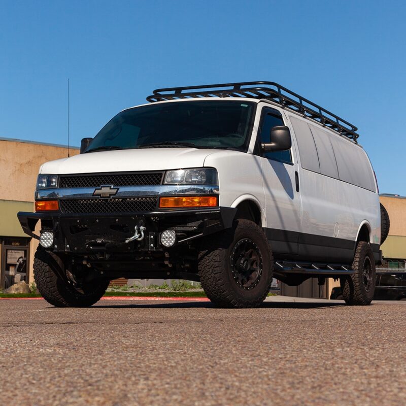 WTD- Chevrolet Express PREDATOR Dual Swing Rear Bumper – WeldTec Designs
