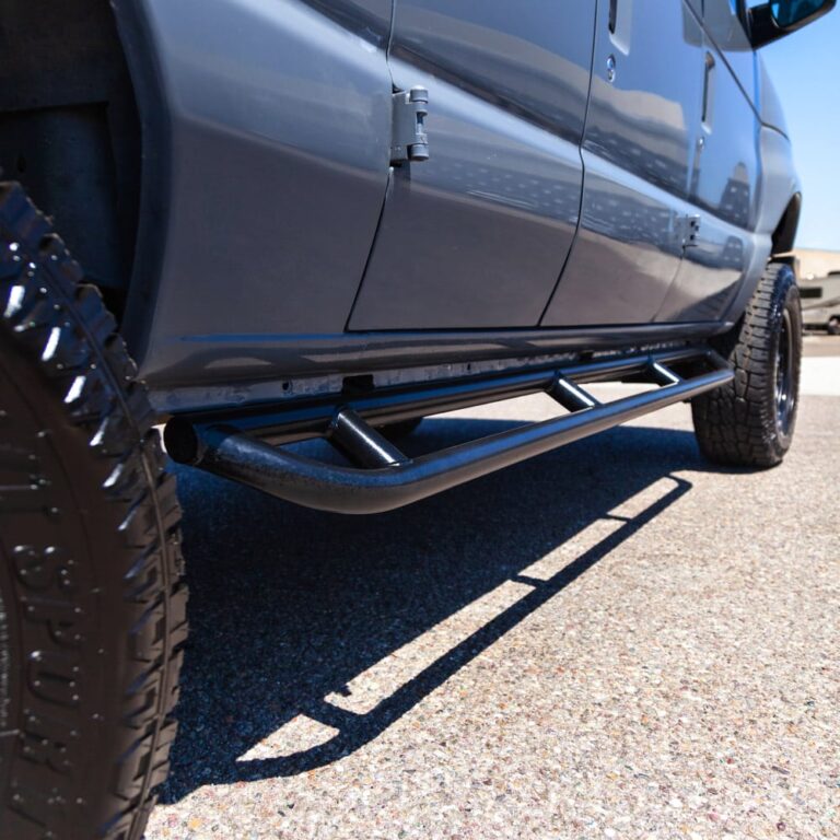 WTD – Ford E-Series Rock Sliders – WeldTec Designs