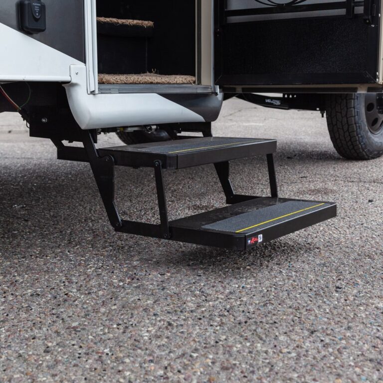 Class C RV Double Electric Step With Double Tread – WeldTec Designs