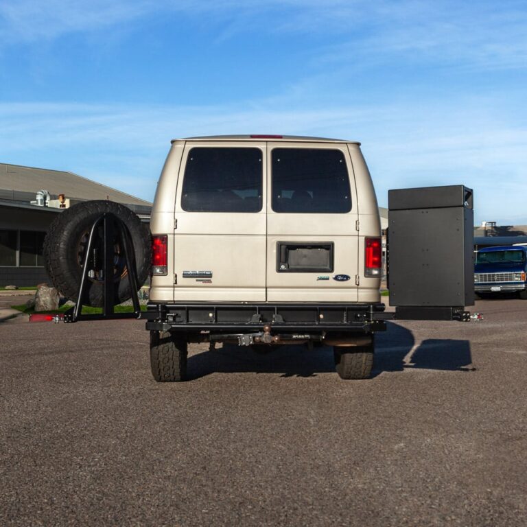 WTD – Ford E-Series Dual Swing Rear Bumper – WeldTec Designs