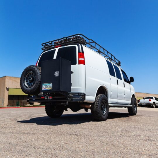 WTD- Chevrolet Express PREDATOR Dual Swing Rear Bumper – WeldTec Designs