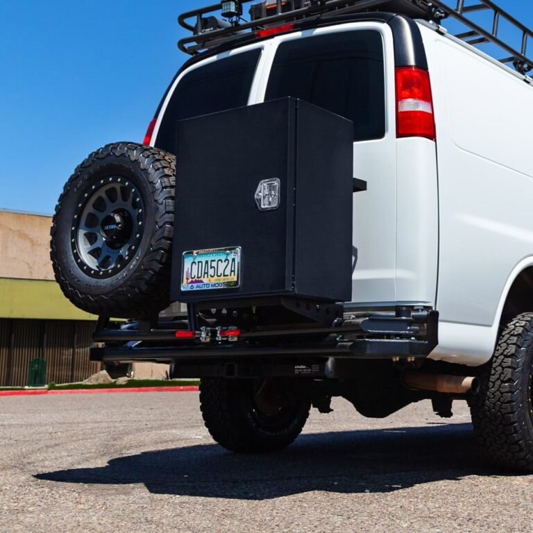 WTD- Chevrolet Express PREDATOR Dual Swing Rear Bumper – WeldTec Designs