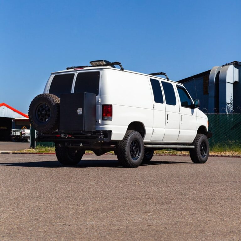 WTD – Ford E-Series Dual Swing Rear Bumper – WeldTec Designs